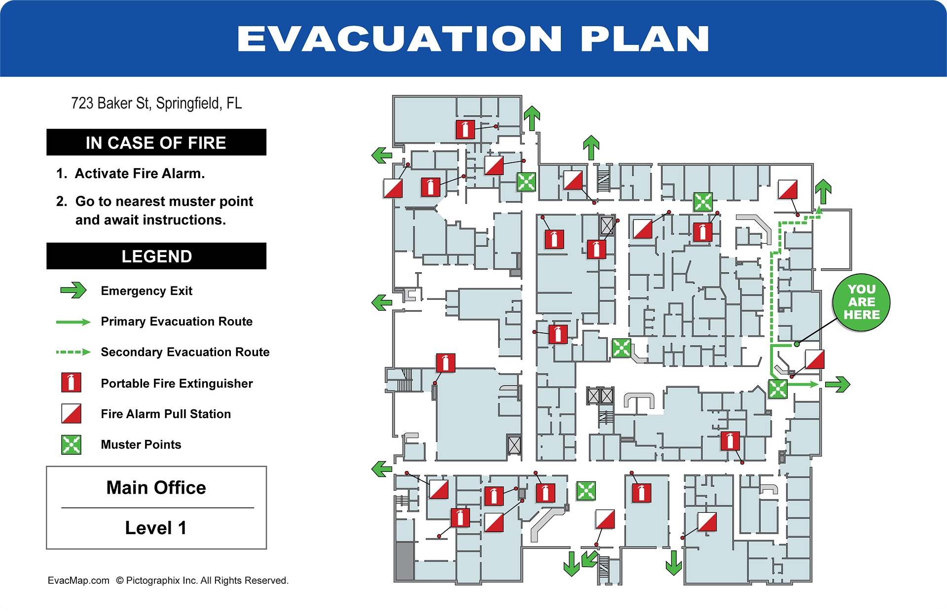 Healthcare Evacuation Maps | Safety Signage