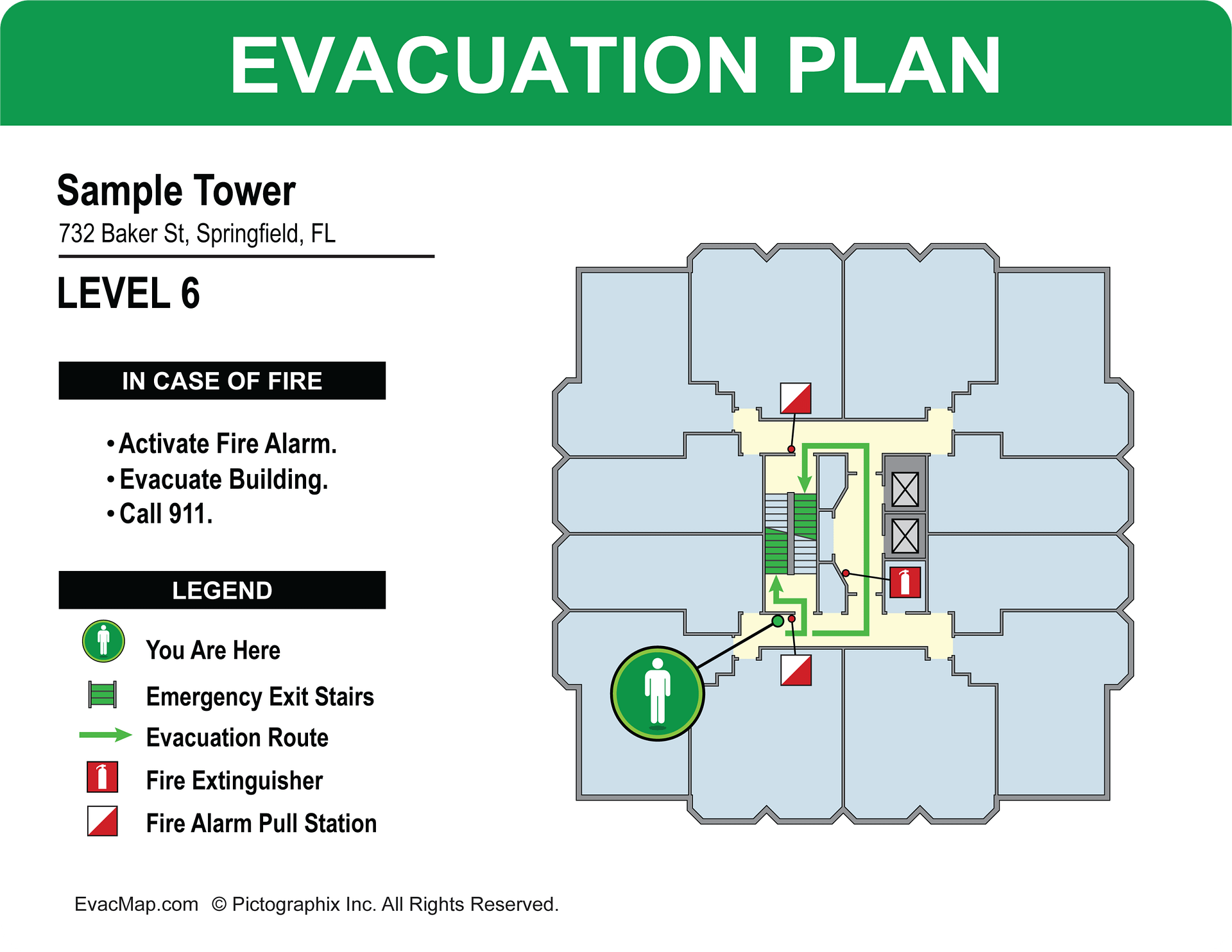 Condo Evacuation Maps | Residential Safety Signage